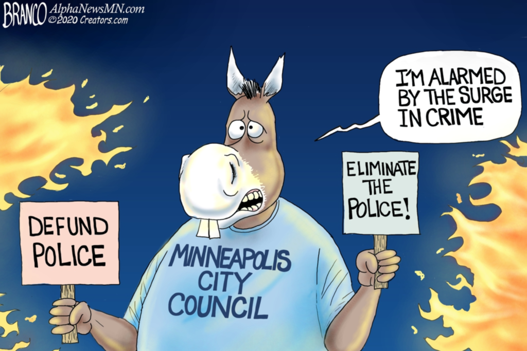 Alpha News cartoon: Where are the cops? | Alpha News MN