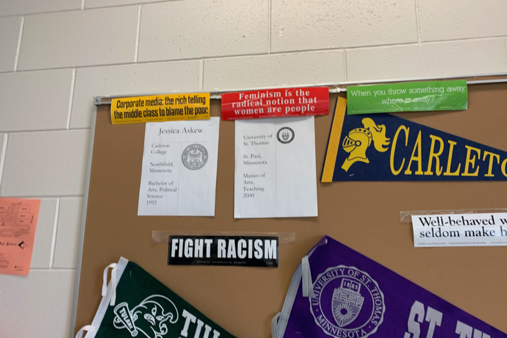 Teacher draws criticism for politically-charged messages in the ...