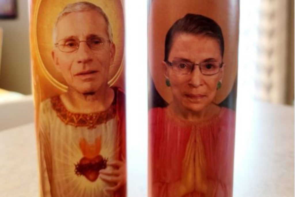DFL chairman shares photo of his Fauci, RBG 'votive prayer candles ...