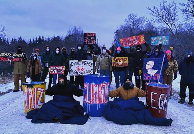 Green activists protest Line 3 by caravanning in their gas powered SUVs