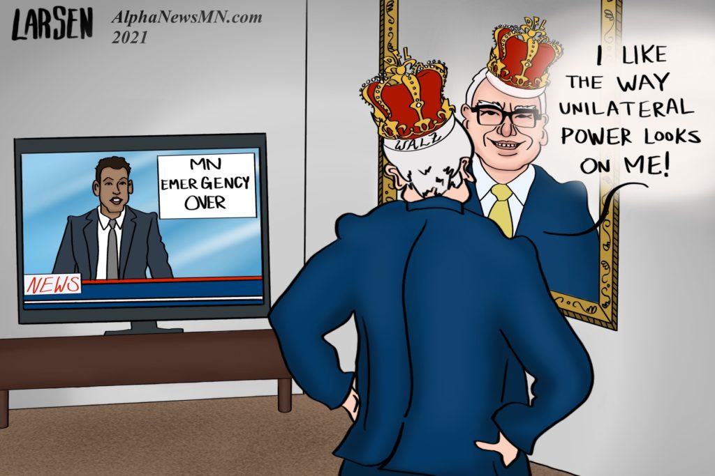 Alpha News cartoon: King Walz - Alpha News MN