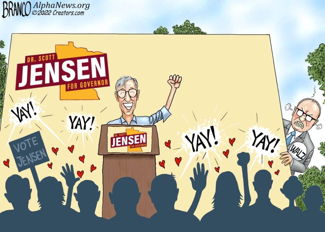 Alpha News cartoon: Angry Walz | Alpha News MN