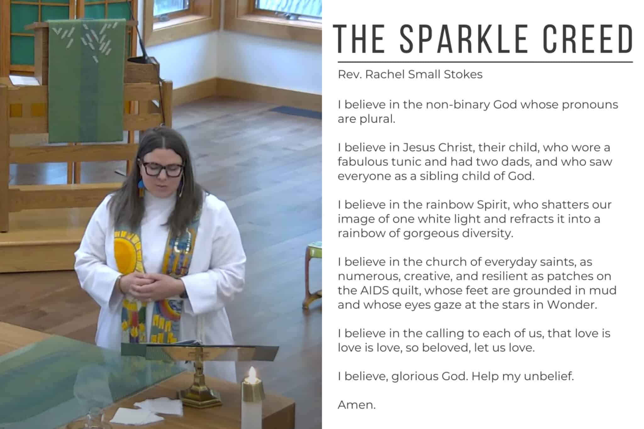Edina Lutheran church recites 'sparkle creed,' professes belief in 'non ...
