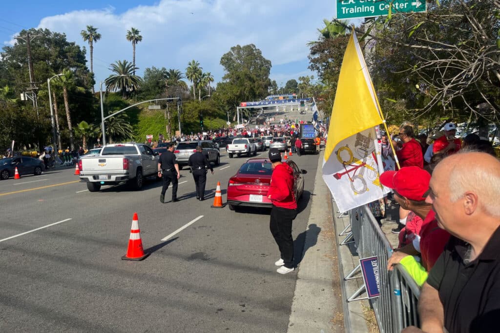 Thousands protest outside stadium as LA Dodgers honor blasphemous drag ...