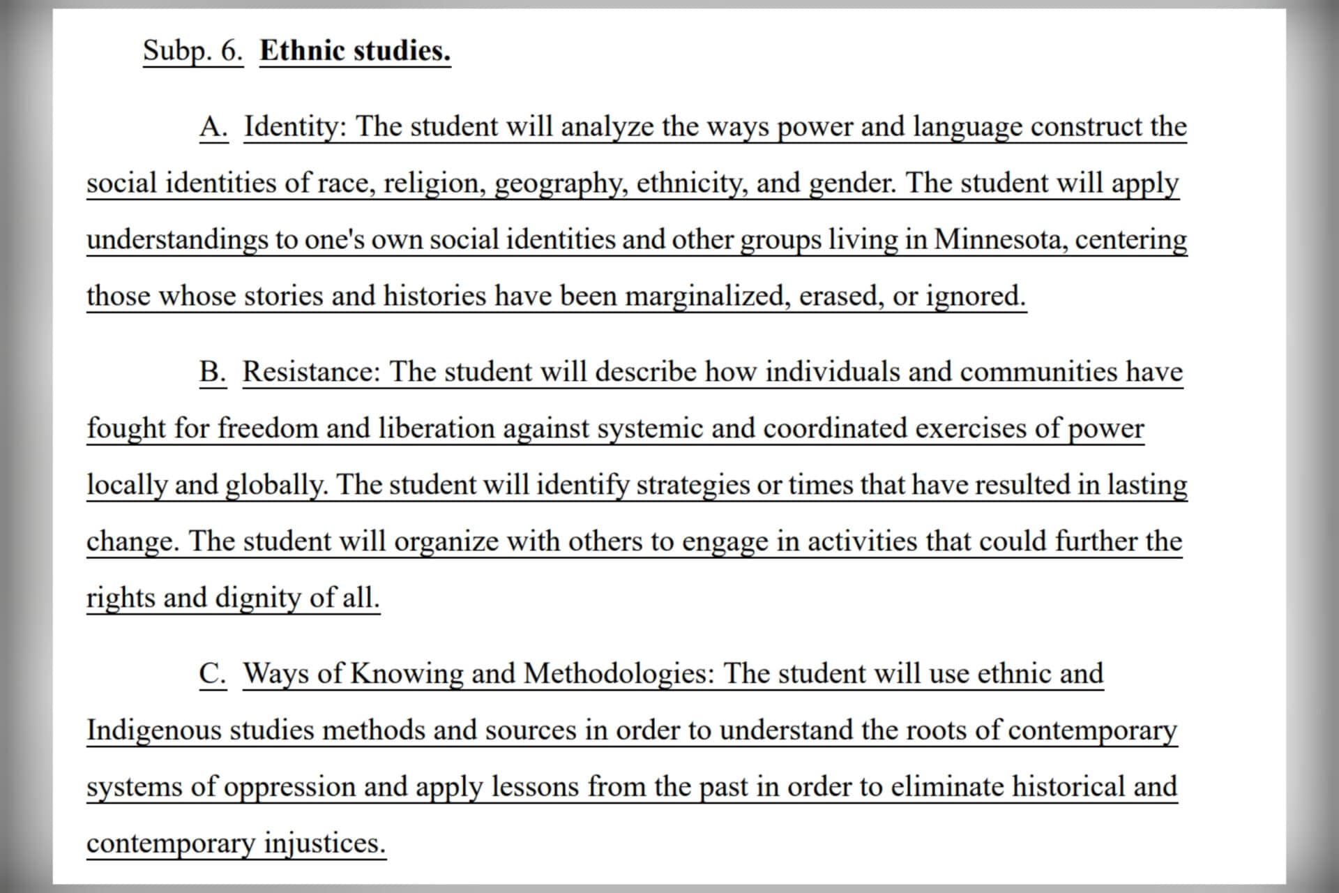 Opponents make last push to kill controversial new social studies ...