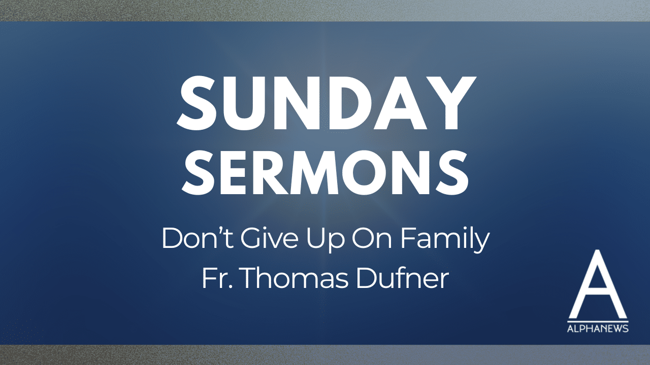 Sunday Sermon: Don't give up on family | Fr. Thomas Dufner | Alpha News MN