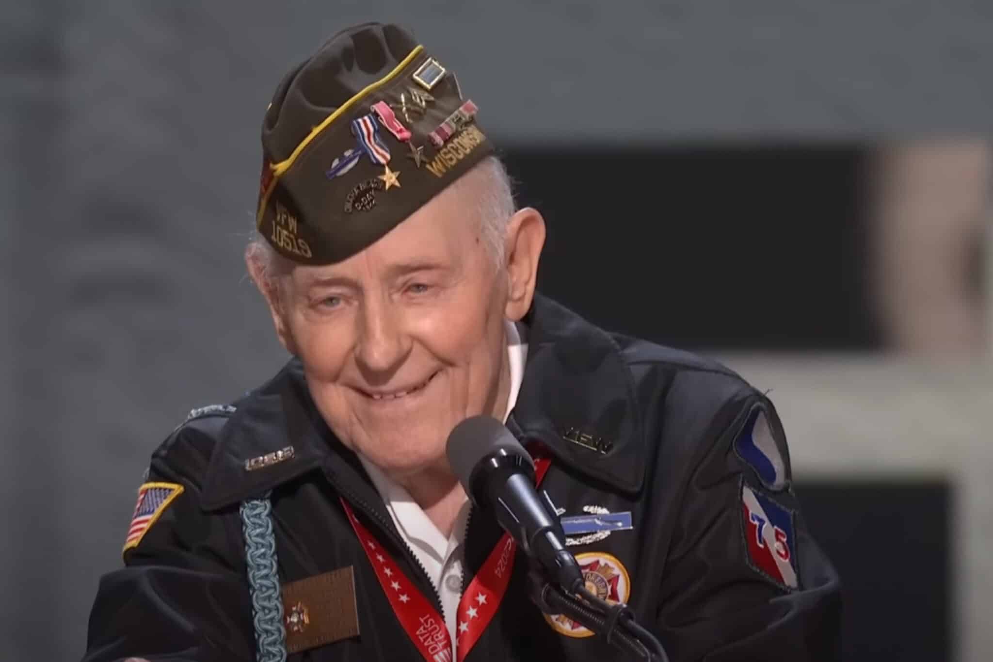 At RNC, 98-year-old WWII vet says he 'would reenlist' under Trump