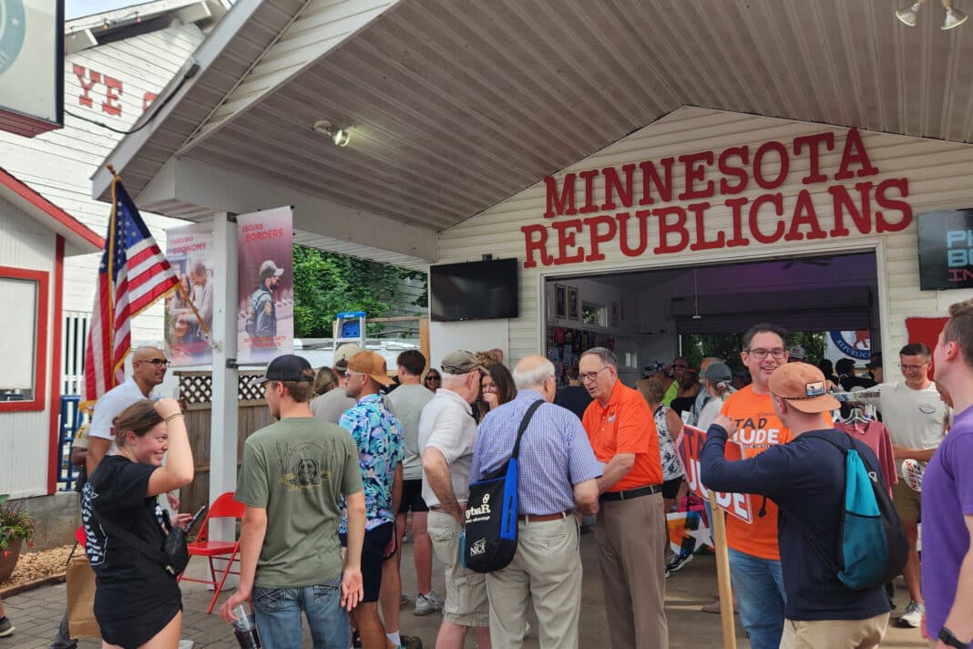 'Never Walz' booth draws crowds as state fair political scene turns ...