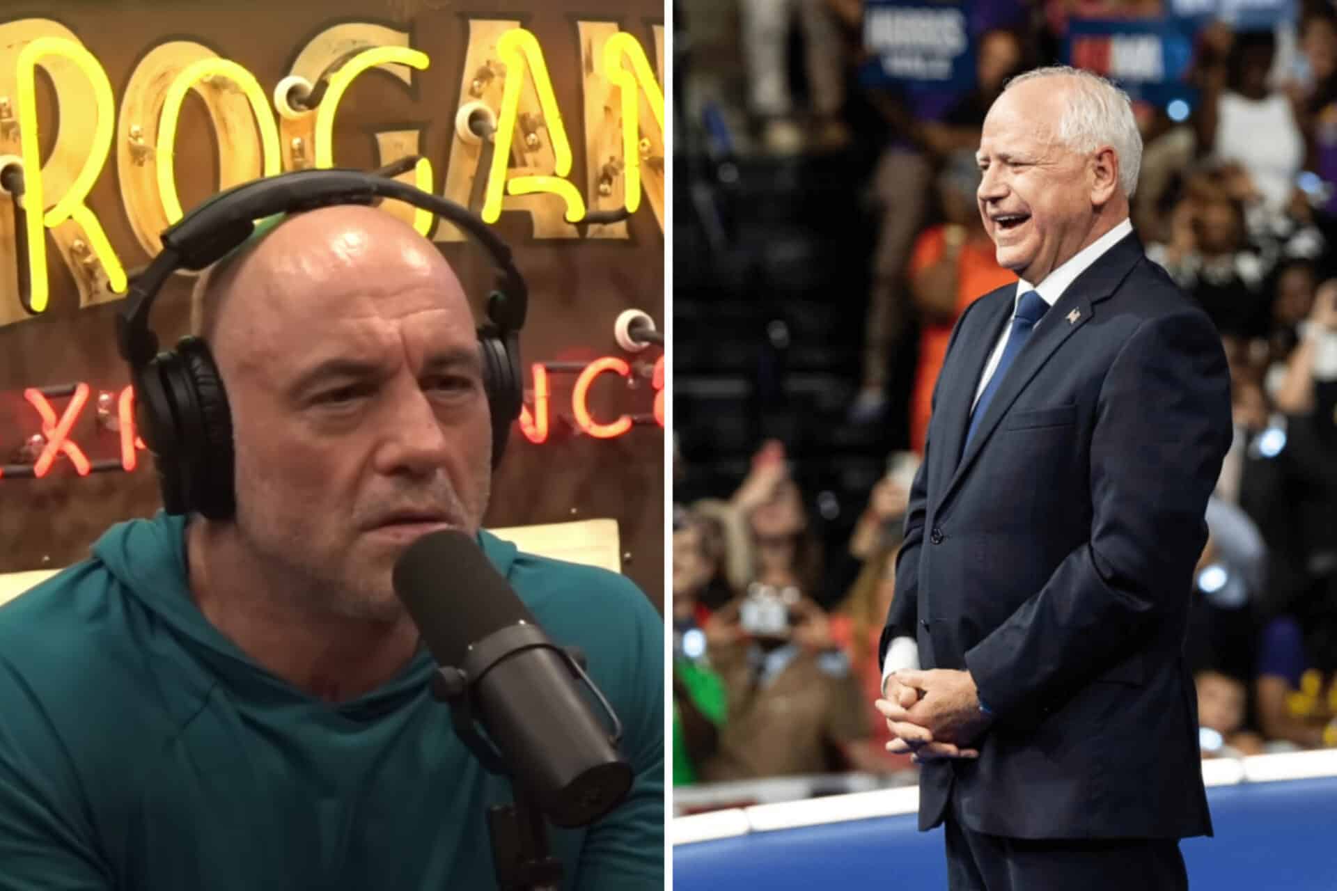 'That Tim Walz guy' drove Joe Rogan to endorse Trump