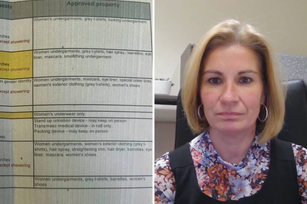 EXCLUSIVE: Inmates in men's prison provided with 'women's undergarments ...