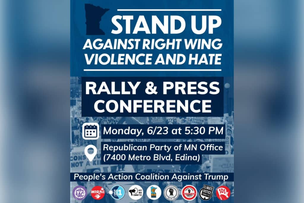 Party chair calls on Walz, DFL to condemn planned protest outside ...