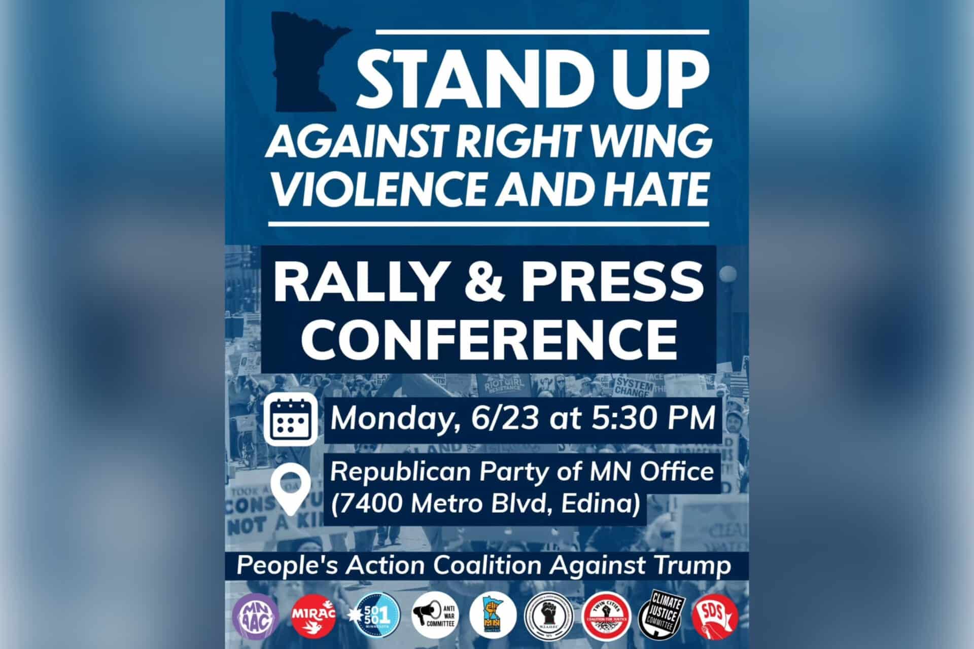 Party chair calls on Walz, DFL to condemn planned protest outside ...