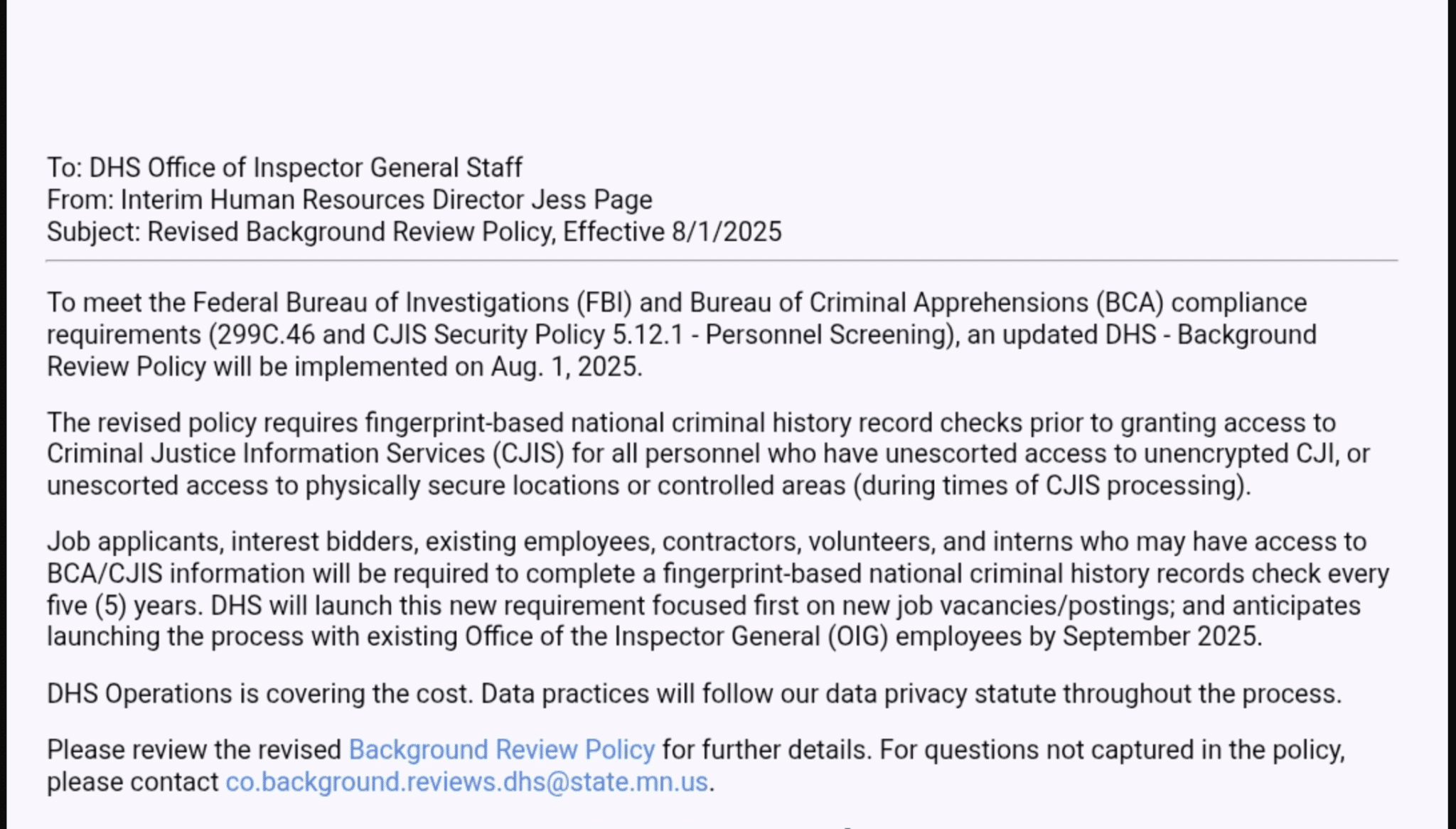 Minnesota DHS takes a step to improve background checks | Alpha News MN