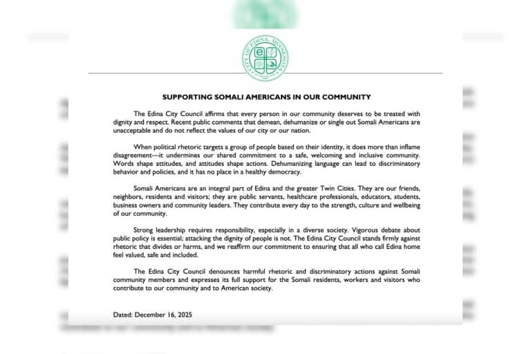 Edina City Council's last act of 2025: affirming Somali community as ...