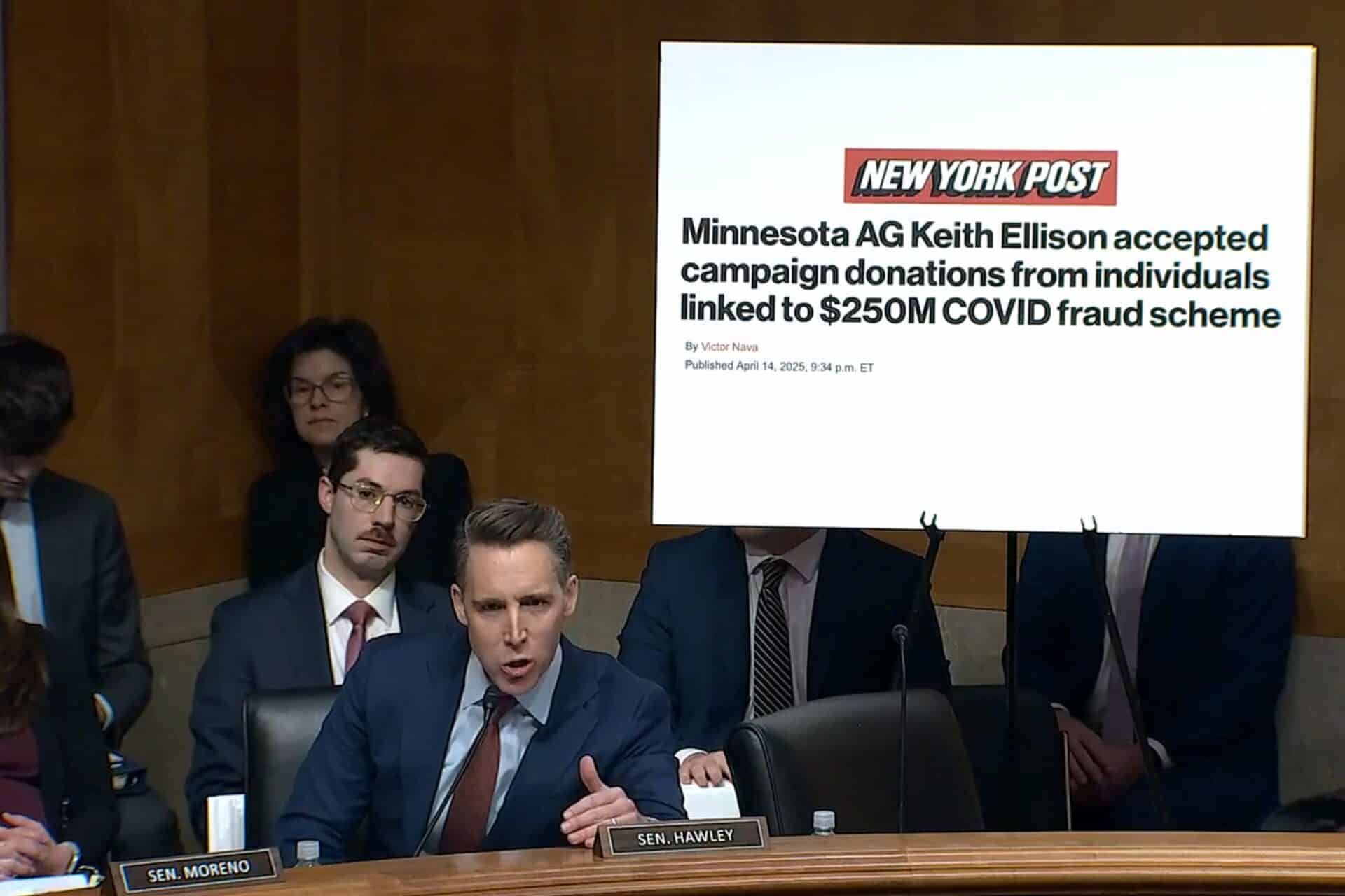 Ellison, GOP senators clash in fiery US Senate hearing: 'You ought to ...